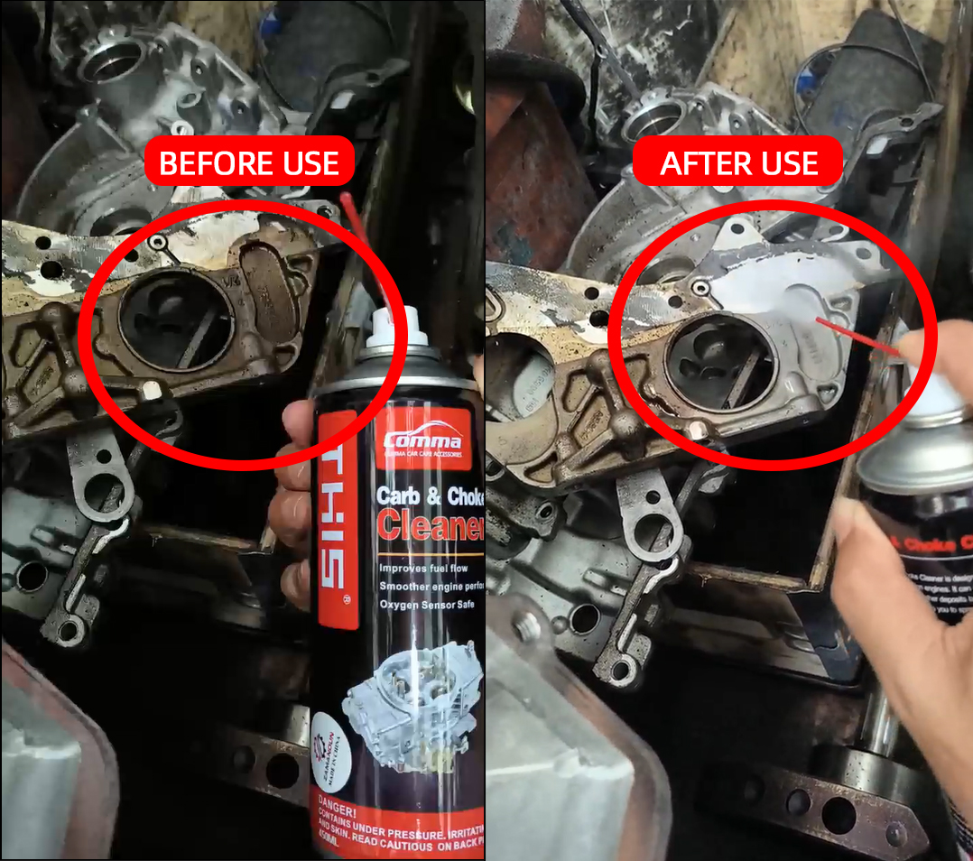 carb choke cleaner 50% more clean - Comma