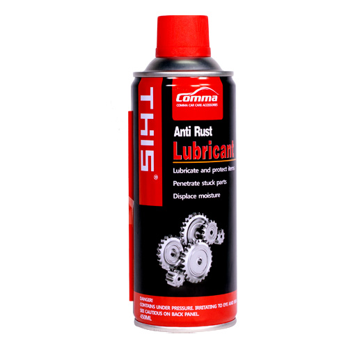 Multi-use metal parts undercoating spray anti rust lubricant
