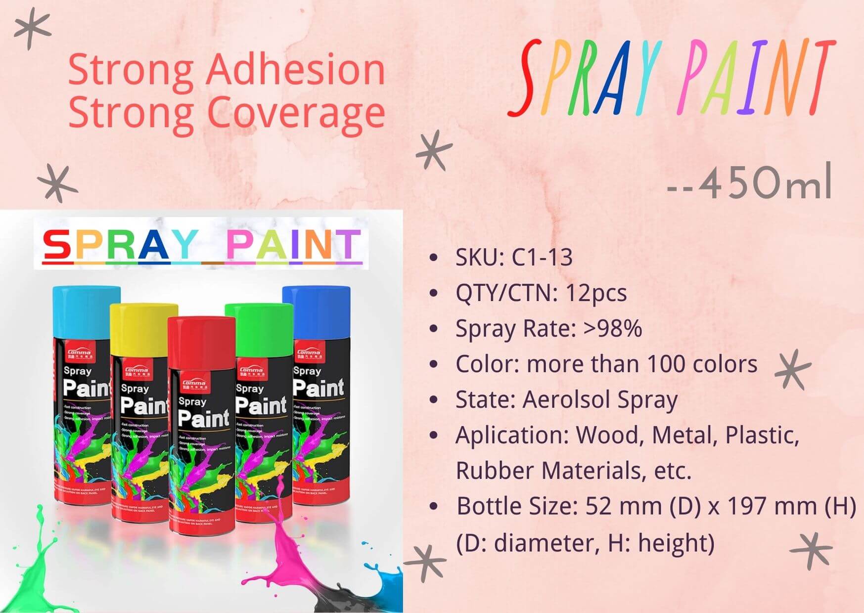 Spray Paints brochure made in China, China manufaturer